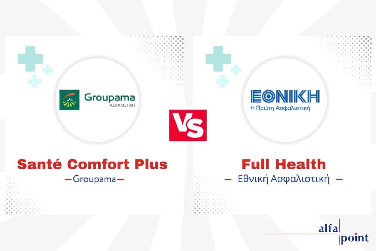 Groupama Santé Comfort Plus VS Εθνική Ασφαλιστική Full Health - Alfa Point